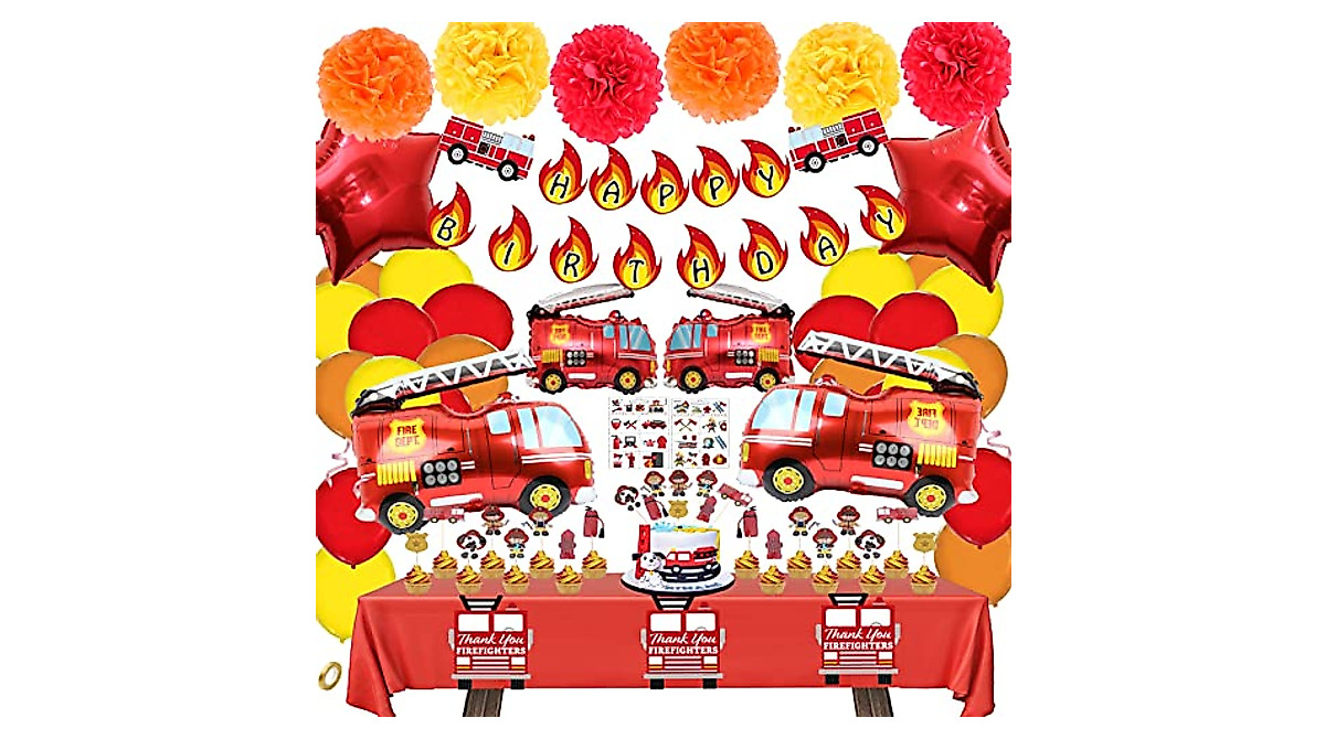 Fire Truck Birthday Party Supplies for Exciting Celebrations