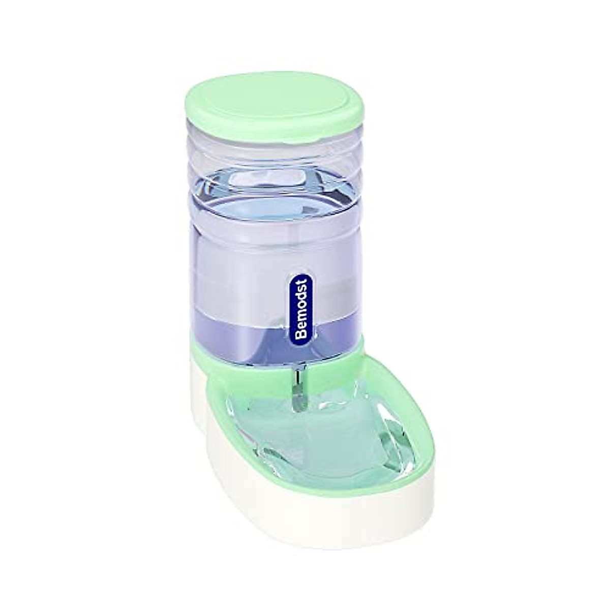 Bemodst Automatic pet Water Dispenser Automatic cat Dog Water Gravity Water 3.8L Bowl Design, Suitable for Small and Medium-Sized Dogs and Cats (Green -Water) (Water)