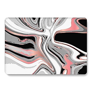 IVY Fluid Marble Design Folio Hard Case for MacBook Air 13 with M2 (Models: A2681) with Keyboard Cover - D