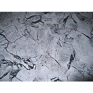 Magic Cover Premium Adhesive Vinyl Contact Shelf Liner and Drawer Liner, 18"x9', Marble Charcoal