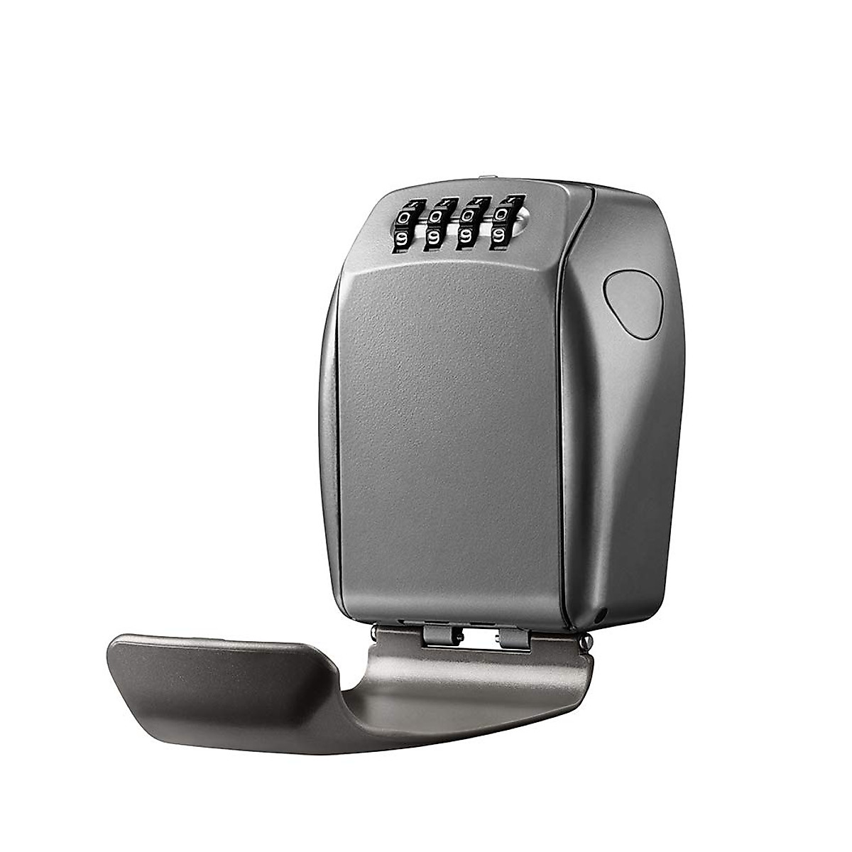 Master Lock Heavy Duty Wall Mount Key Box, Outdoor Mounted Lock Box for House Keys Safe with Combination Lock, 5 Key Capacity, Zinc, 5415D