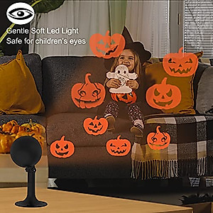 Auxiwa Halloween Lights with Pumpkin Projector Lights Waterproof Outdoor Indoor Holiday Light LED Landscape Lights for Halloween Theme Party Yard Garden Decorations