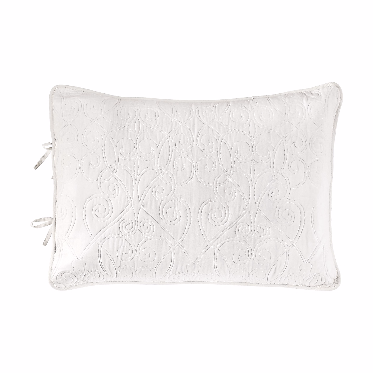 Laura Ashley Felicity Collection Quilt Set-100% Cotton, Reversible, All Season Bedding with Matching Sham(s), Pre-Washed for Added Softness, Queen, White