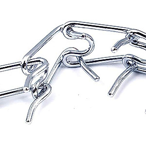 Darkyazi Durable Pinch Collar Stainless Steel Dog Adjustable Pet Training Collar for Medium Large Dogs (Large (Pack of 1), Silver)