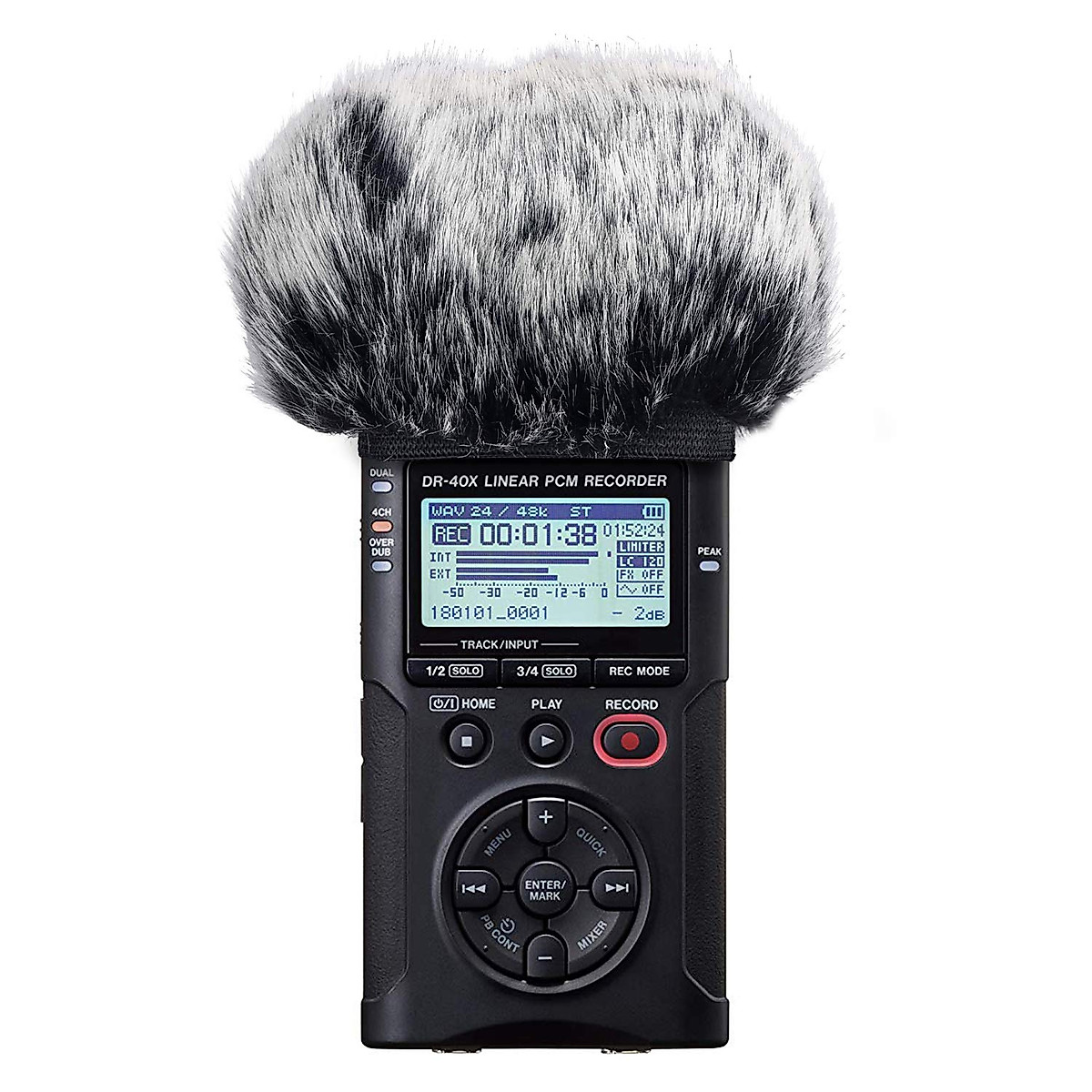 Microphone Windscreen For Tascam DR-40X DR40X Mic Recorders,Furry Tascam Windscreen Cover by SUNMON