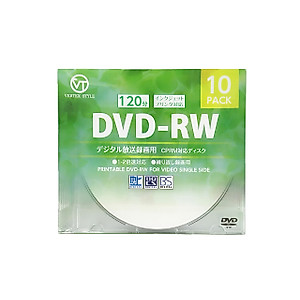 VERTEX DRW-120DVX.10CA DVD, RW Repeat Recording for Digital Terrestrial Broadcast Recording DRW, 120 DVX.10 CA 120 min/4.7 GB 2 x 10 Slim Case