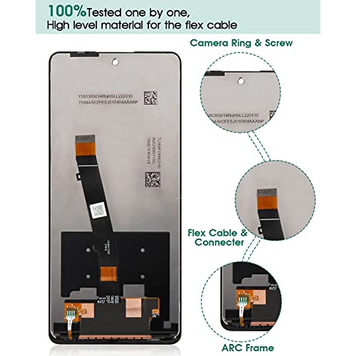 for TCL Stylus 2022 5G 6.81" Screen Replacement for TCL Stylus LCD Display for T779W Touch Screen Digitizer Assembly Replacement Repair Parts