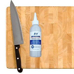 LewisCare Food Grade Chefs Knife Oil 5oz Prevent Knife Blade Rust,Protection ＆ Lubricant Knife Care Cleaning Set.