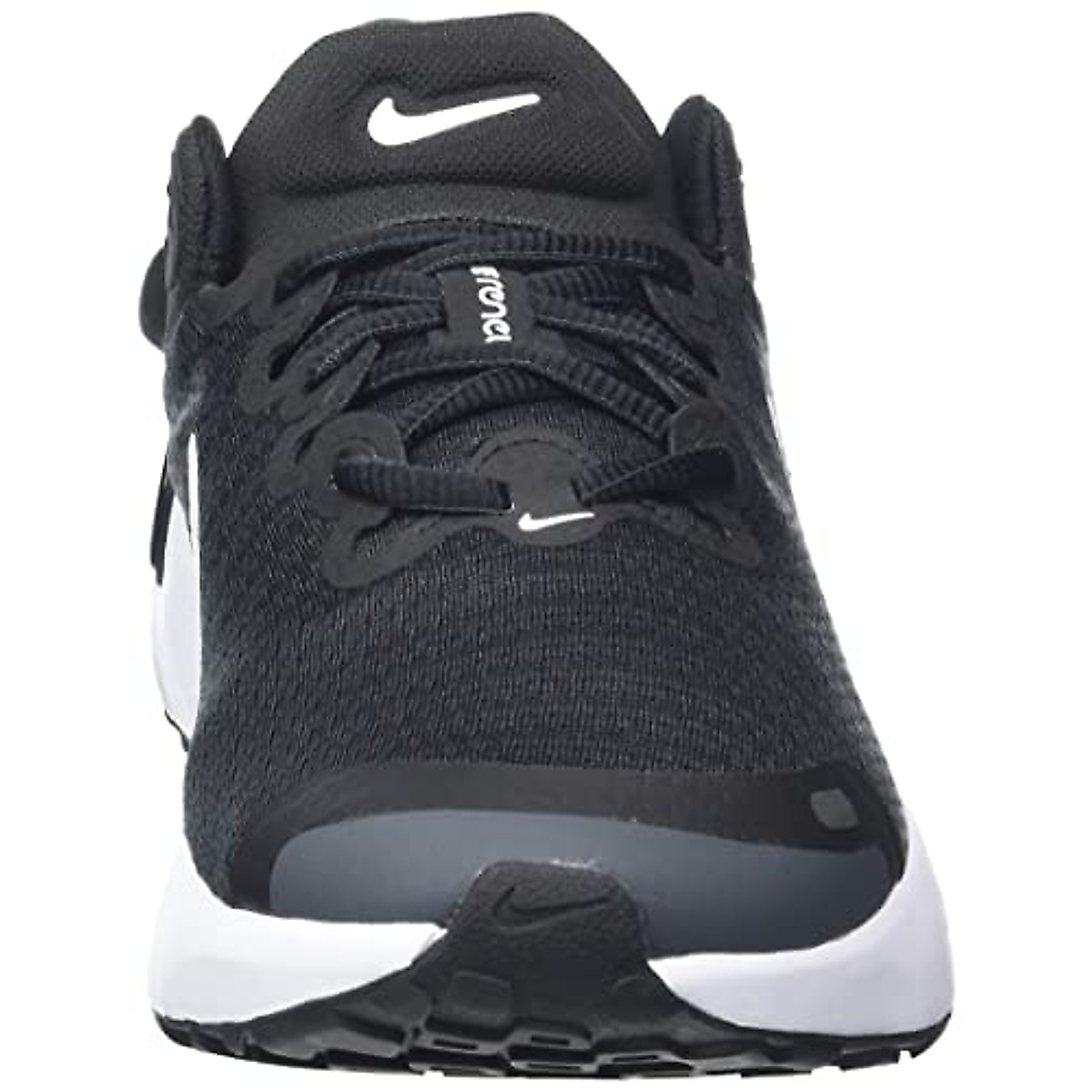 Nike Women's Road Running Shoes, Black White Pure Platinum Dk Smoke Grey, 8.5 US