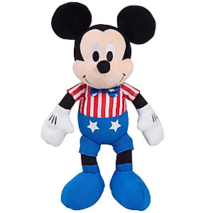 Disney Patriotic Bean Plush Mickey Mouse and Minnie Mouse, 4th of July Independence Day Decorations