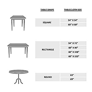 Maison d' Hermine Table Cover 100% Cotton 54"x72" Decorative Tablecloth Washable Rectangle Tablecloths, Dining, Home, Wedding, Banquet, Buffet, Fleurs De Mai - Spring/Summer