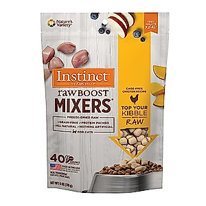 Instinct Raw Boost Mixers Freeze Dried Raw Cat Food Topper, Grain Free Cat Food Topper 6 Ounce (Pack of 1)