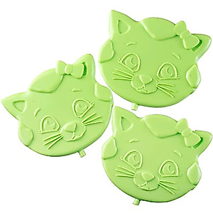 Katerina Kitty Cat Reusable Hard Ice Pack 3 PK- Fits Easily Inside Kids Lunch Box Bento or Insulated Bag- Long Lasting Slim Lightweight Design-Cool Freezer Packs Keep Food Cold For Hours, Thin Coolers
