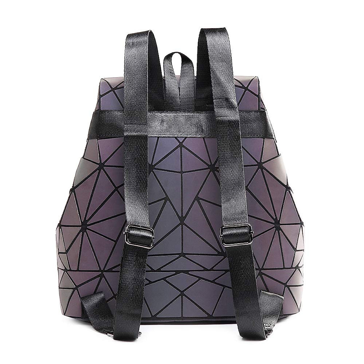 DIOMO Geometric Lingge Women Backpack Luminous Mens Travel Shoulder Bag Rucksack (Luminous NO.3)