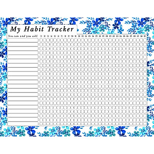 2024 Monthly Desktop/Wall Calendar/Planner - Habit Tracker - Daily, Weekly & Monthly Goal Motivational Habit Tracking Journal Inspirational - (Edition #022)