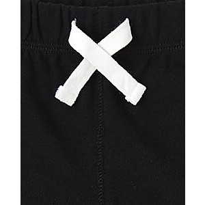 The Children's Place Baby Boys and Toddler Boys French Terry Shorts, Black/Smoke Gray/New Navy, 3T