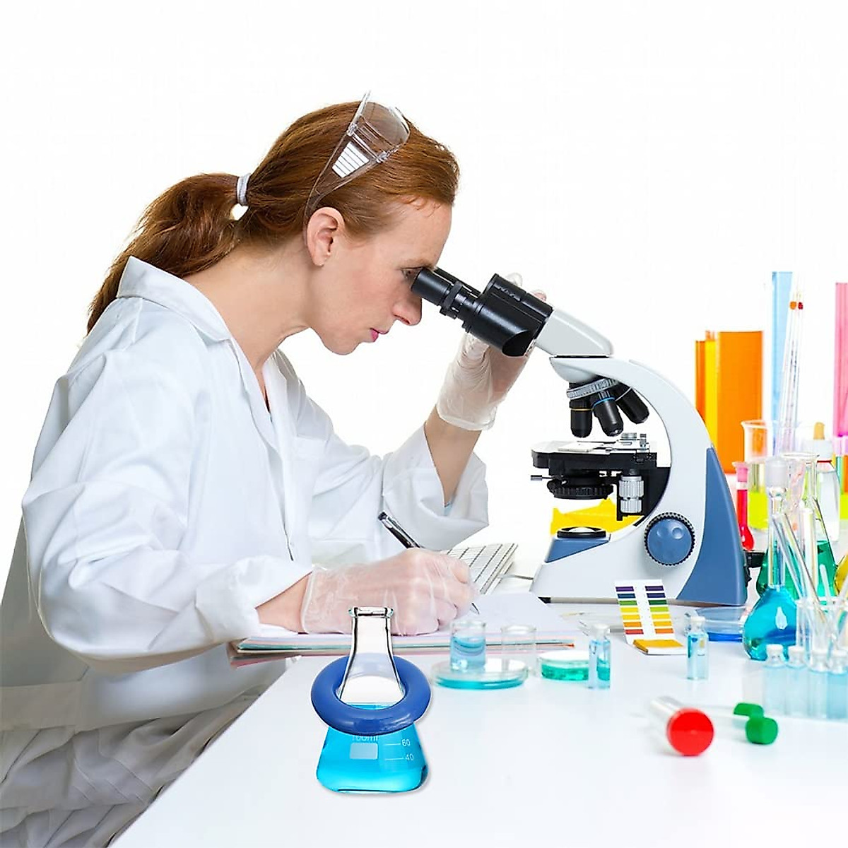 1pc Erlenmeyer Flask Ring Weight Round Rings Tool Experiment Flasks Weight Rings Laboratory Science and Safety