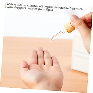 SHERCHPRY 20pcs With and Liquid Funnels Cosmetic Funnel Travel Containers Clear Empty Frosted Mini Essential Perfume Jars Dropper Sample Ml Refillable Bottles Essence for Bottle