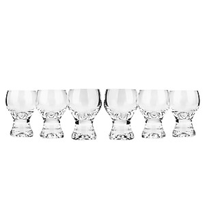 Bohemia Crystal "Gina" Liqueur Glasses, Vodka Shots, 2 Ounce/3-Inch High, Set Of 6, Clear