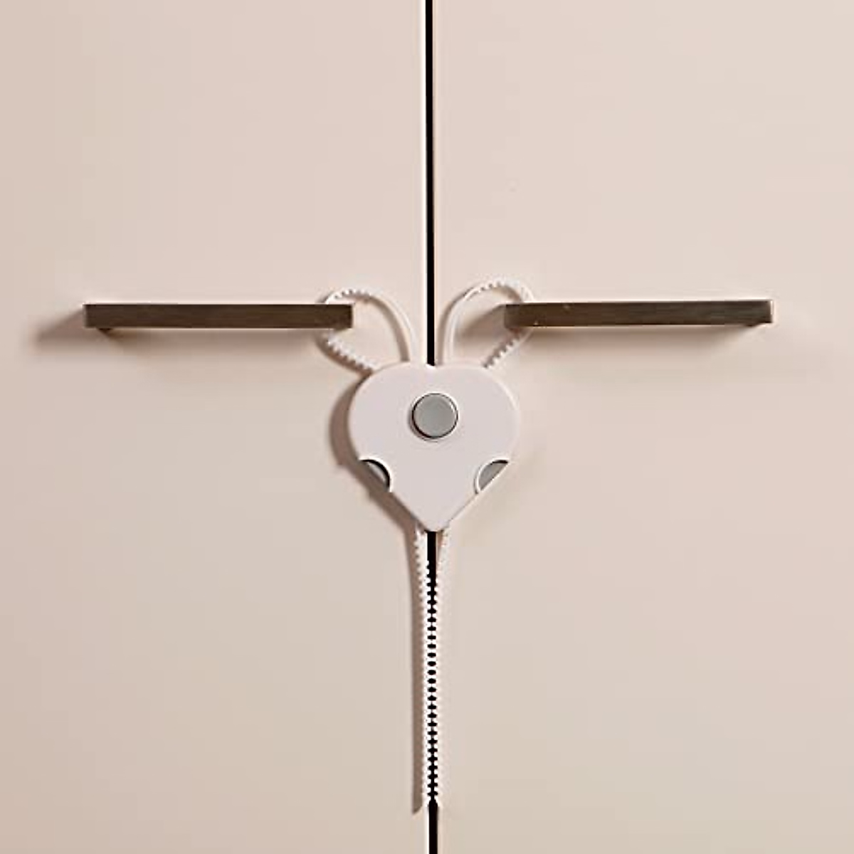 Dreambaby Flexi Lock - Cabinet & Drawer Handle Locks - Cabinet Safety Straps - with Multi-Touch Release System - White - 2 Count (Pack of 1) - Model L185