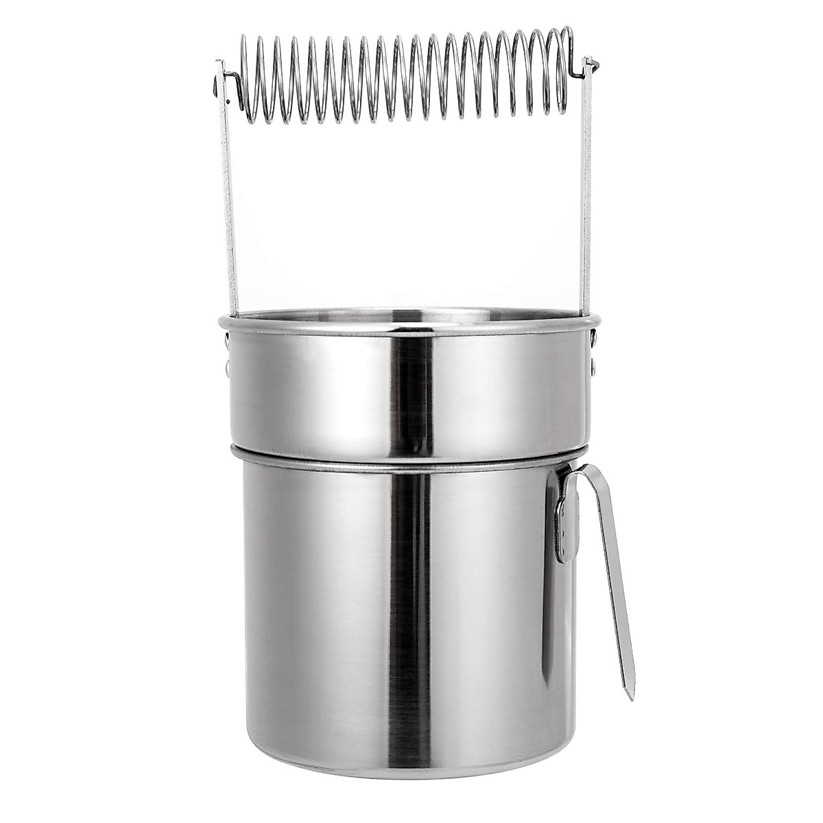 MyLifeUNIT Paint Brush Cleaner, Double Layer Paint Brush Holder with Wash Tank