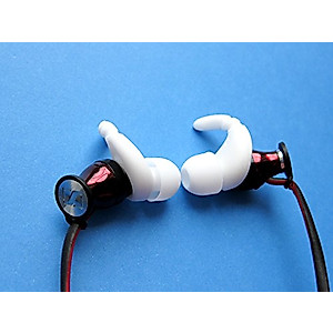 6pcs (W-NSTB) Left and Right Side Stabilizers Wing Fins Adapters Eartips Compatible with Sennheiser (M2 IE) Momentum I and G, HD1, HD1 Free and IE, CX, CXC, CXL, OCX, MM Series in Ear Earphones