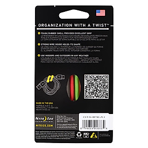 Nite Ize GT3-4PK-A1 3" Gear Tie Assorted Colors 4 Count