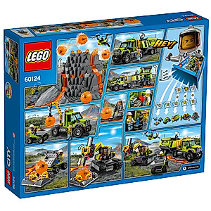 Lego City Volcano Exploration Base 60124 Construction Toy, Building Toy