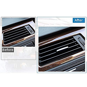 Jaronx 1PCS Air Vent Clip Tab Compatible with BMW 3 Series E90 E91 E92 E93, Upgraded Air Grille Tab Air Vent Outlet Tab Vent Clip (Compatible with BMW 320i,325i,328i,330i,335i 2005-2011)(Front Row)