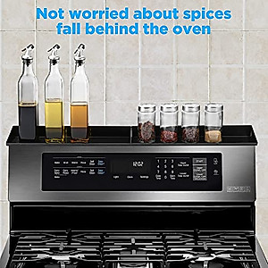 Amawarm Over Stove Spice Rack,Stove Shelf,Magnetic Spice Rack,Stove Top Shelf,2pcs 15" Stainless Steel Spice Shelf For Stove,Kitchen Storage Organization stove shelf spice rack spice organizer