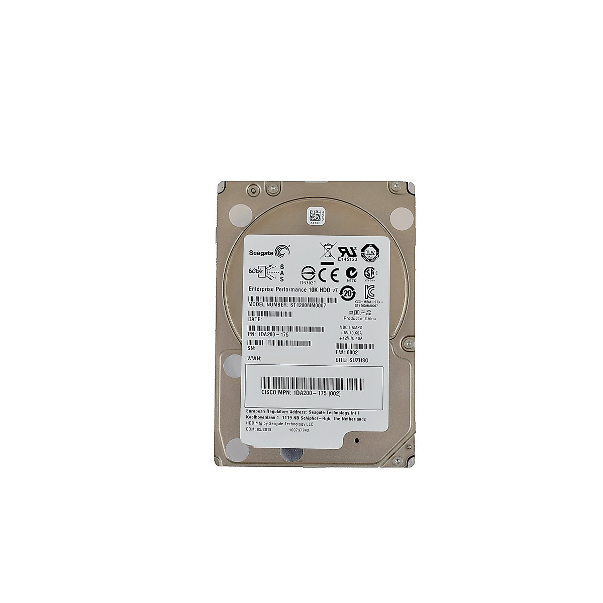 Seagate Savvio 10K.7 1.20 TB 2.5" Internal Hard Drive ST1200MM0007