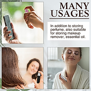 30 Pieces Refillable Perfume Atomizer Mini Refillable Spray Perfume Bottle in 5 ml with 10 Perfume Dispenser Pump Transfer Tool Travel Perfume Bottle Small Refillable Scent Pump Case (Multi Colors)