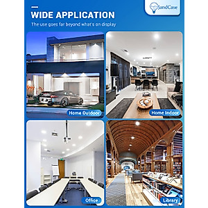 JandCase BR30 LED Flood Light Bulbs, Indoor Flood Light Bulbs, E26 Base, Dimmable, 11W(65W Equivalent), 5000K Daylight White, 850lm, UL & Energy Star Listed, 6 Pack