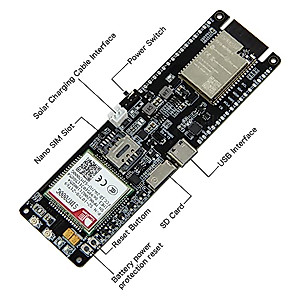 LILYGO T-SIM7000G ESP32-WROVER-B Solar Charge SIM GPS Antenna CH9102F 16MB 2G/NB TTGO Development Board