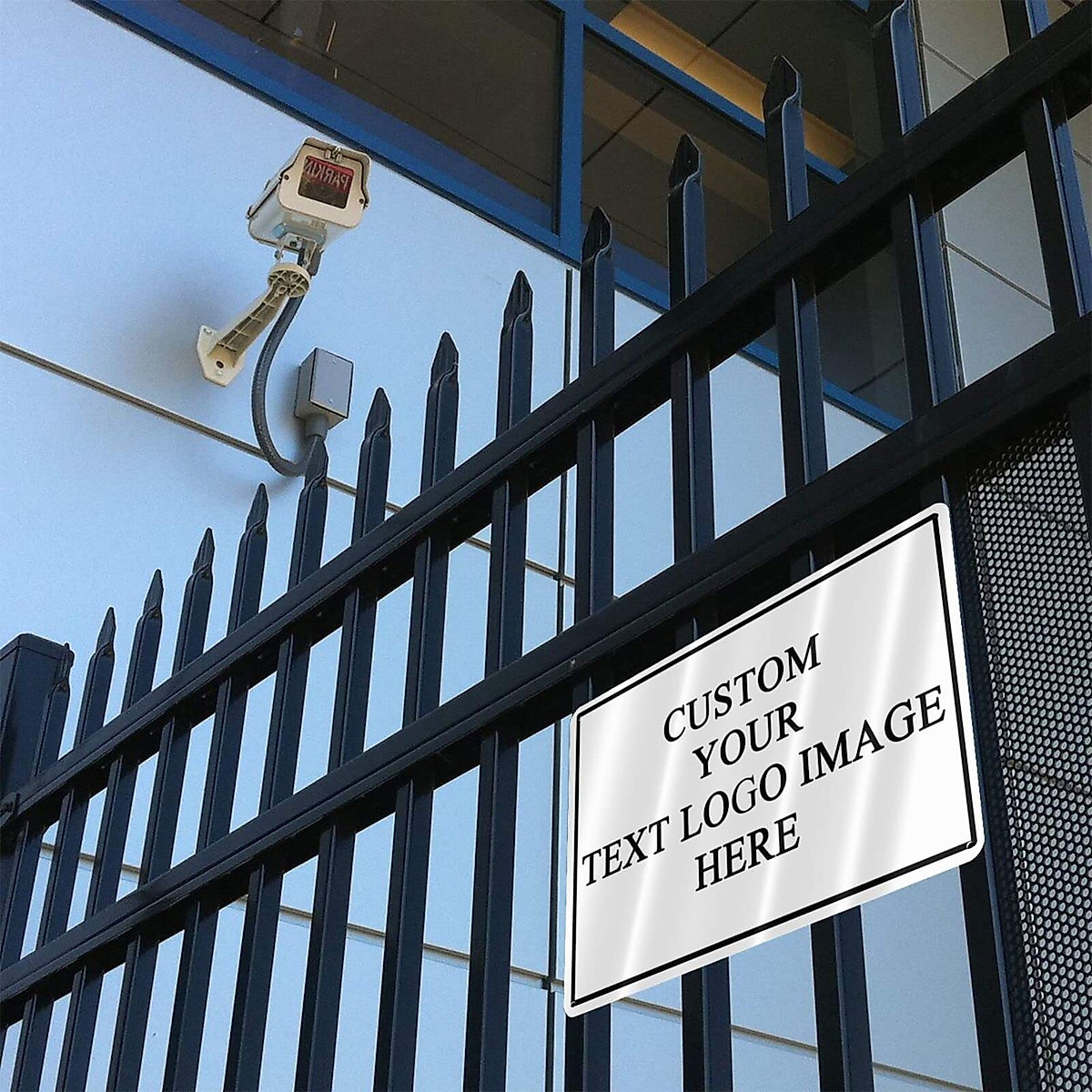 Custom Aluminum Sign Add Your Text Logo Image Design Personalized Aluminum Windproof and Rust-Proof Metal Signs for Showrooms, Living Rooms, Gardens and Other Places