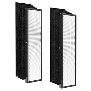 FLT5250PT Filter C Compatible with AC5250PT, AC5000E, AC5000, AC5300 Series Air Purifier, with Pet Pure Treatment, 2 True HEPA Filters & 8 Carbon Filters