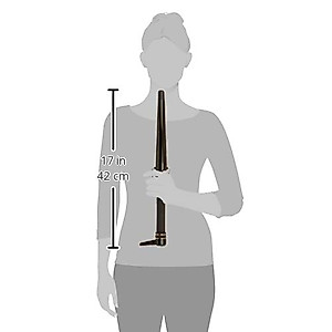 HOT TOOLS Professional Black Gold XL Tapered Curling Wand for Long Lasting Curls or Waves, 1 1/4 Inches