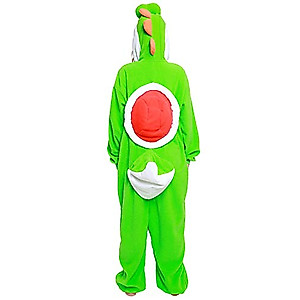 SAZAC Kigurumi Super Mairo Bros. Yoshi - Onesie Jumpsuit Halloween Costume (One Size) Green