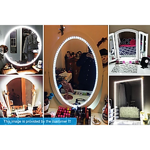 ViLSOM Led Vanity Mirror Lights Kit, 13ft/4M 240 LEDs Make-up Vanity Mirror Light for Vanity Makeup Table Set with Dimmer and Power Supply, Mirror not Included