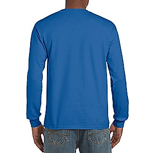 Gildan Men's Ultra Cotton Long Sleeve T-Shirt, Style G2400, Royal, X-Large