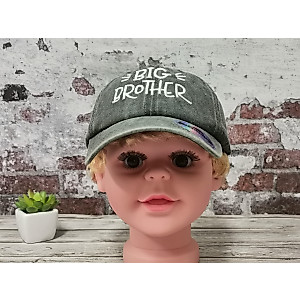 Hepandy Big Brother Gifts for Toddler Boy, Embroidered New Brother Baseball Hat for Kids Youth, Embroidery Adjustable Hat Trucker Hat