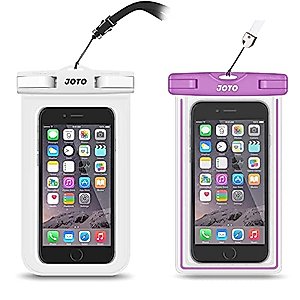 JOTO Universal Waterproof Pouch Cellphone Dry Bag Case Bundle with Universal Waterproof Case for Phones up to 7.0"
