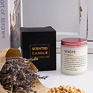 Scented Candle - Sisters Gifts from Sister - Sister Definition Candle, Gifts for Sister, Sister Gifts for Women Friend - Funny Christmas, Birthday Gifts for Sister, Little, Big Sister, Sister in Law