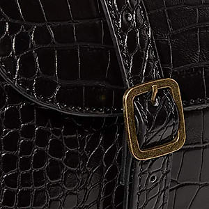 The Drop Women's Diana Top Handle Crossbody Bag, Black