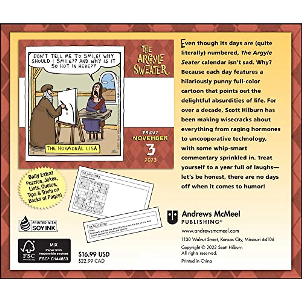 The Argyle Sweater 2023 Day-to-Day Calendar