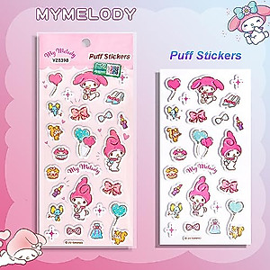 Cute Puffy Stickers for Kids Stickers 3D Waterproof Kawaii Puffy Sticker Kit for Water Bottle Phone Laptop Scrapbooking Computer for Toddlers Girls Teens Kids 4 Sheets