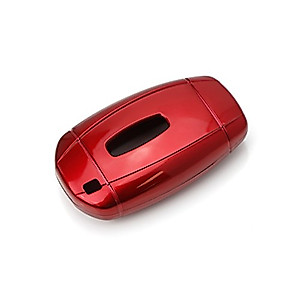 iJDMTOY Glossy Metallic Red Exact Fit Key Fob Shell Cover Compatible With 2018-up Lincoln MKZ MKC Navigator, 2017-up Continental