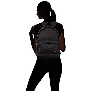 LacosteMensClassic Backpack With Croc LogoNoirOne Size