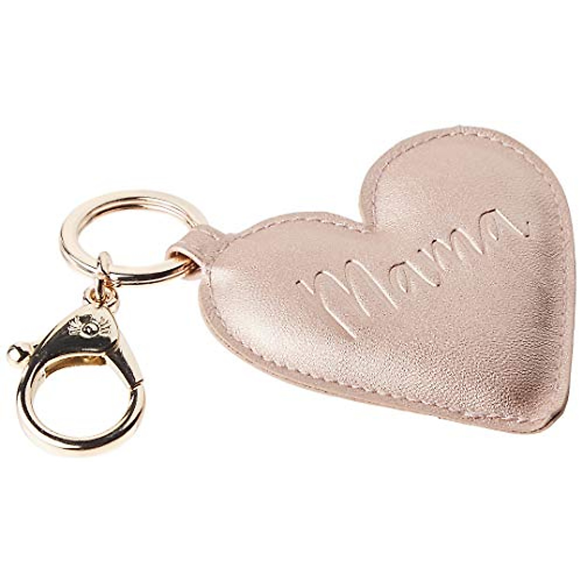 Itzy Ritzy Diaper Bag and Purse Charm, Keychain and Luggage Marker; Measures 6” Long and 3” Wide; Features Durable Clasp and Trendy Gold Hardware, Gold