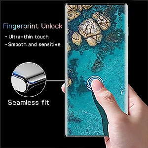 Coliary [2+2 Pack] Galaxy S23 Ultra Screen Protector, 9H Tempered Glass, Ultrasonic Fingerprint Support, 3D Curved, HD Clear Scratch Resistant for Samsung Galaxy S23 Ultra 5G Glass Screen Protector